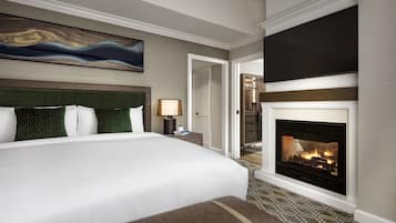Fairmont Gold, Suíte júnior, 1 cama King | Cofres nos quartos, espaço de trabalho para notebook