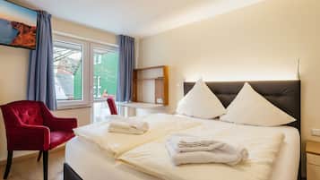 Quarto Duplo Comfort | Roupa hipoalergénica, minibar, cofre no quarto, Wi-fi grátis
