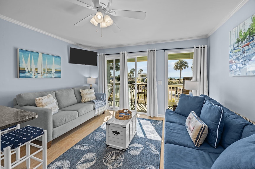 Oceanfront Condo W/pool & Fishing Pier! *Unit 124* - 이슬 오브 팜스