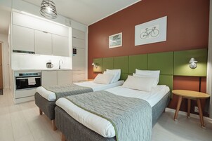 Apartamento Económico | Cortinas/cortinados opacos, quartos insonorizados 