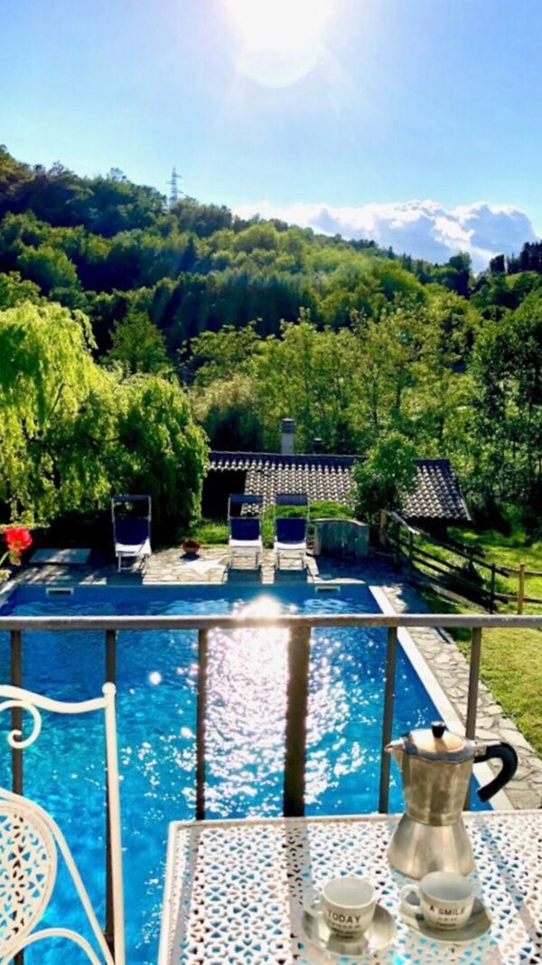 Villa Chiara 9 Pax W\/garden, Pool, Sunny Position - Cerreto Laghi