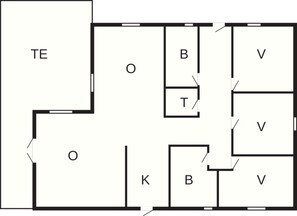 Casa | Planta do andar