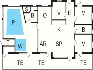 Casa | Planta do andar
