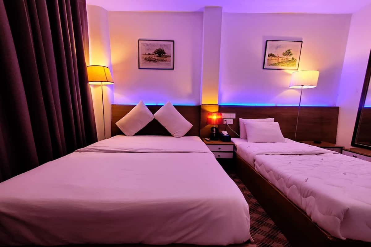 Quarto Twin Deluxe | Edredões de penas, cofre no quarto, com mobília individualizada