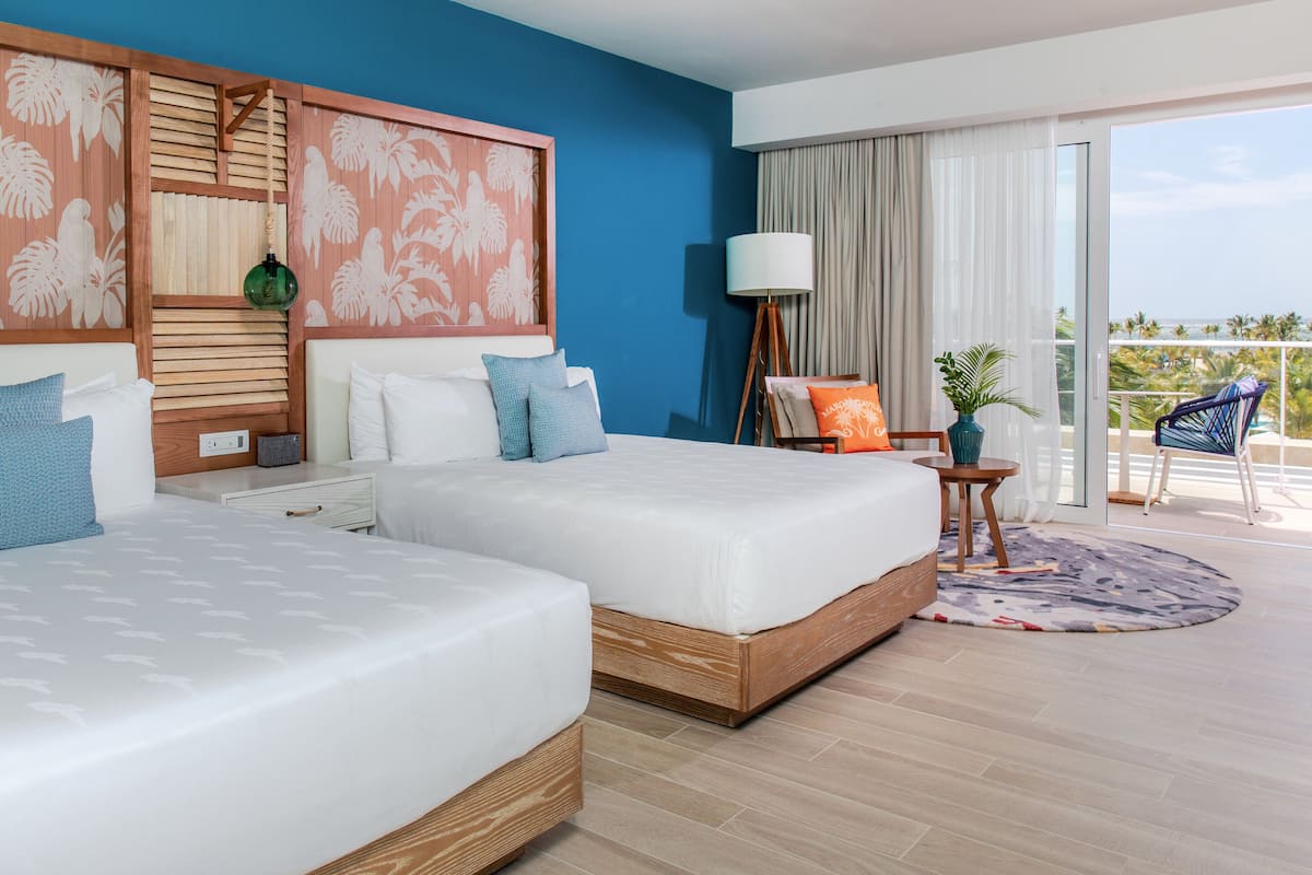 Quarto, 2 camas Queen (Paradise) | Roupas de cama premium, camas com colchões pillow-top, frigobar