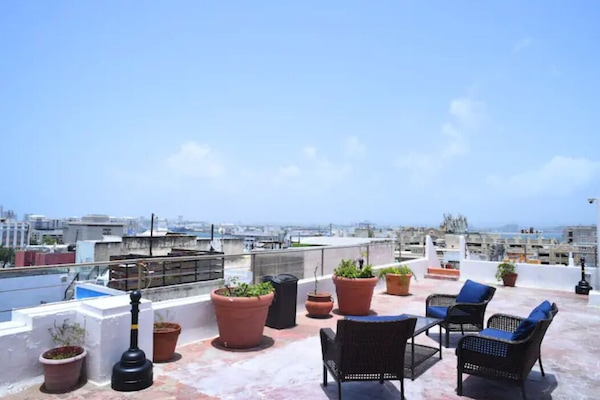 Terraço no piso superior