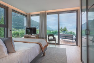 Penthouse avec terrasse - Côté Lac | Roupa de alta qualidade, camas de colchão Select Comfort