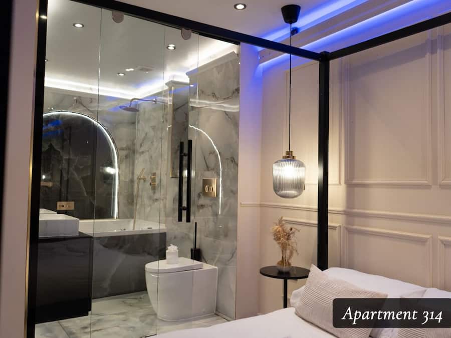 Apartamento Superior, acessível, banheira de hidromassagem grande | Casa de banho