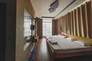 Quarto quádruplo premium | Wi-Fi de cortesia, roupa de cama