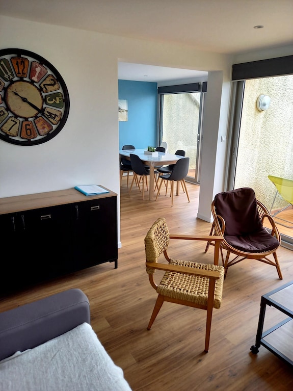 Appartement 3 Pièces 6 Pers : Vue Mer Et Accès Piscine Privée - Bretagna