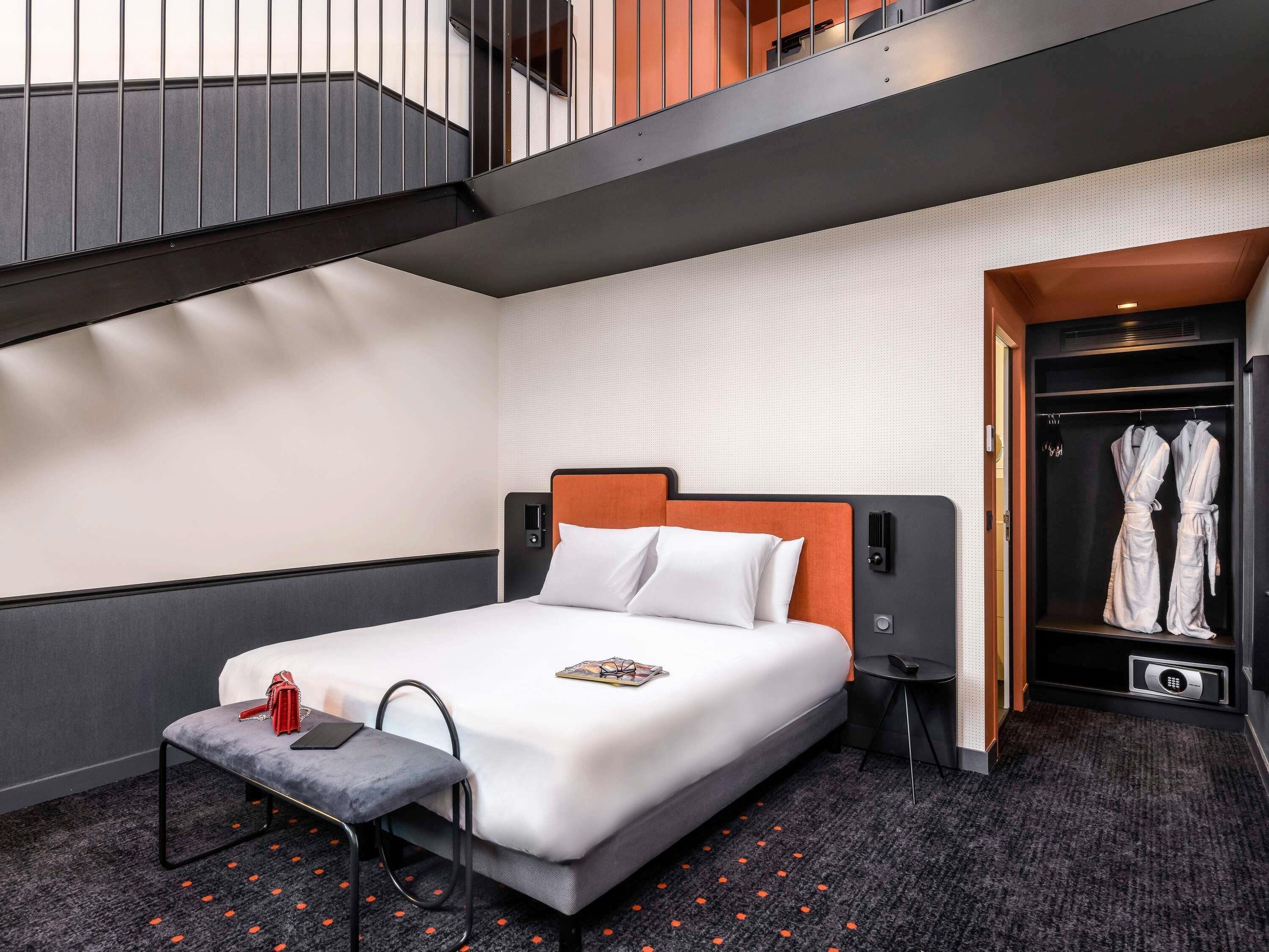 Suite Júnior, 1 cama king-size | Roupa de alta qualidade, camas de colchão pillowtop, cofre no quarto 