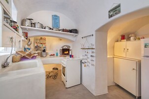 Casa tradicional | Cozinha privada | Geladeira, fogão, cooktop, cafeteira/chaleira