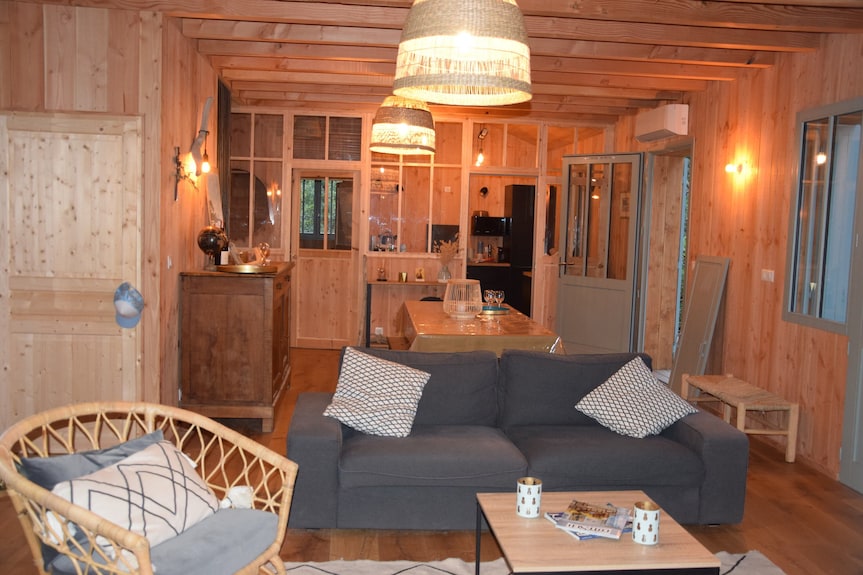 Belle Maison Bois Tout Confort Plage Des Américains Cap Ferret - Bassin d'Arcachon