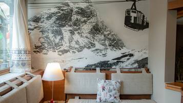 Área de estar no saguão