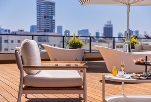 Terraço no piso superior