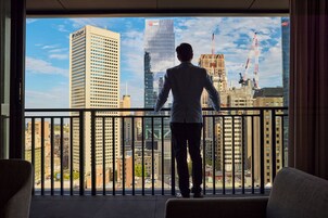 Apartamento Cidade, 2 quartos, varanda | Vista da varanda