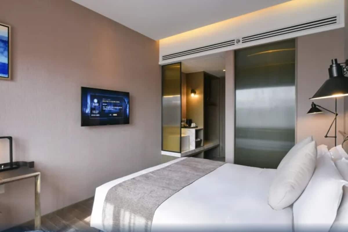 Quarto Duplo Empresarial | 1 quarto, cofre no quarto, cortinas/cortinados opacos