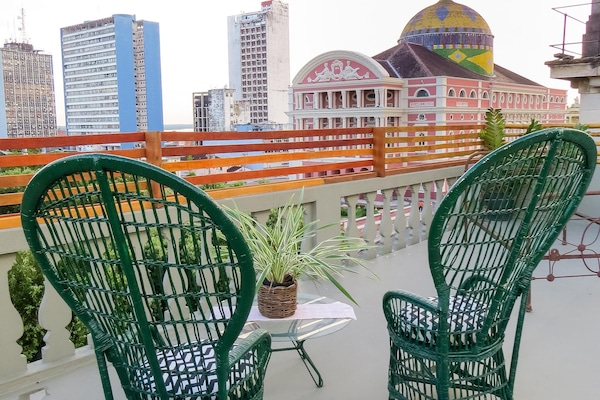 Terraço no piso superior