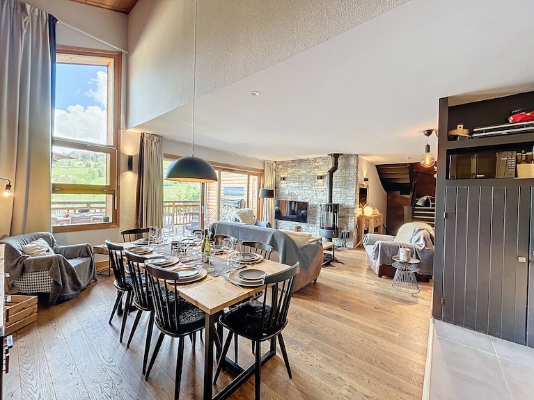 Dúplex De Lujo Con Piscina Y Vistas Al Mont Blanc - Combloux