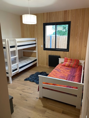 Villa Cosy Tout En Bois Avec Jardin Et Piscine Chauffé - Andernos-les-Bains