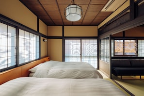 Quarto duplo premium (with Private Onsen) | Cofres nos quartos, cortinas blackout, Wi-Fi de cortesia, roupa de cama