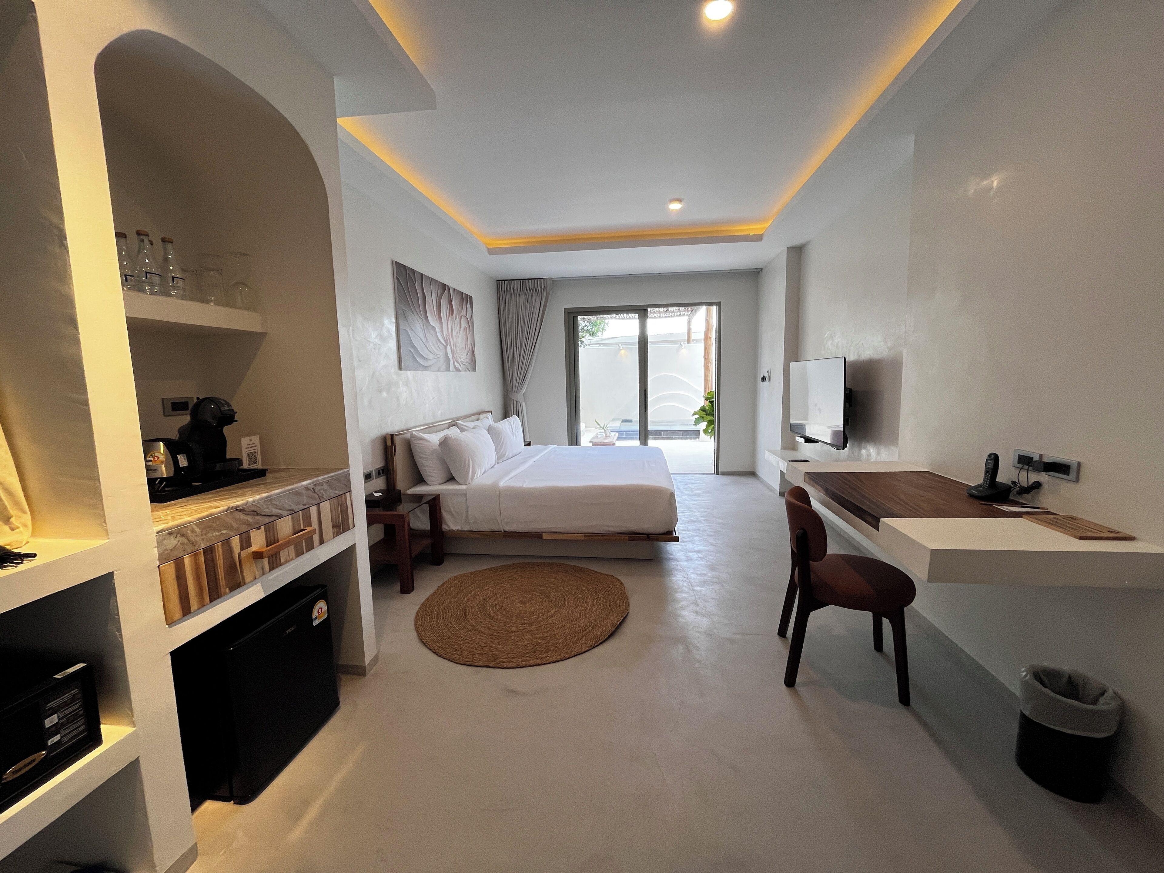 Two-Bedroom Pool Villa | Roupa de alta qualidade, camas de colchão Select Comfort 