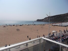 Na praia