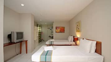 Quarto Twin Superior | Cofre no quarto, ferro/tábua de engomar, Wi-fi grátis