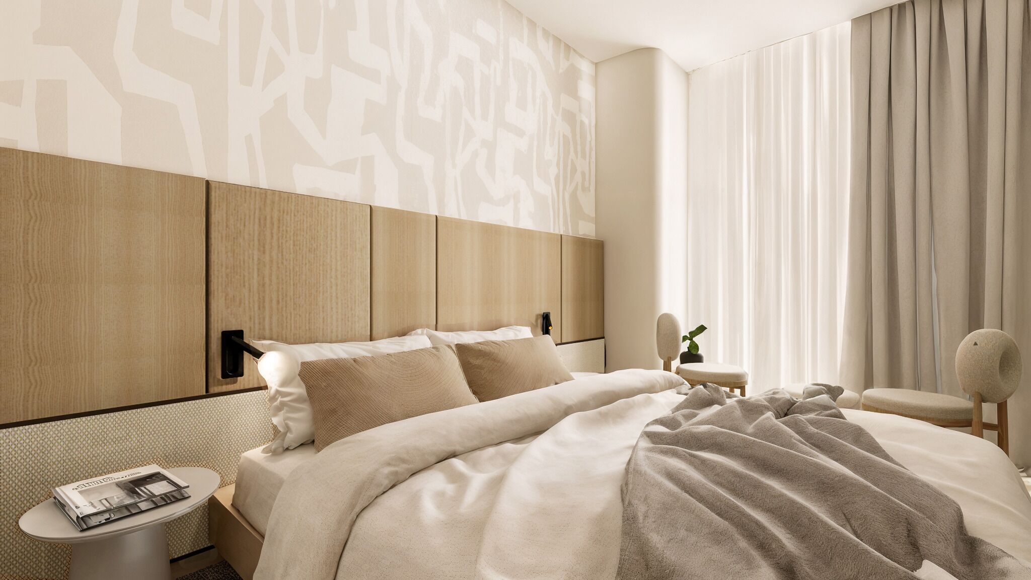 Quarto casal ou duplo superior | Frigobar, cofres nos quartos, individualmente decorados, escrivaninha