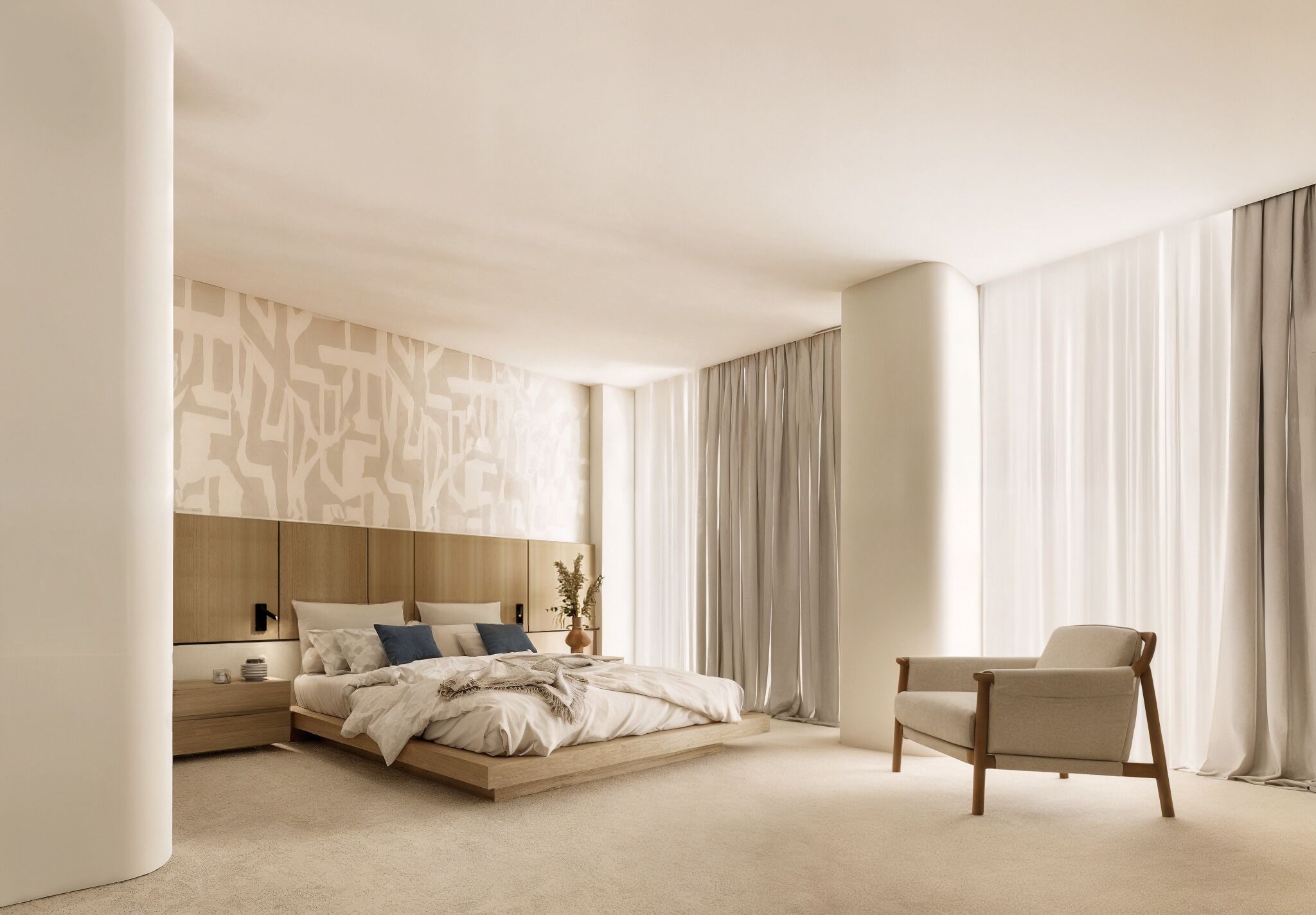 Suíte | Frigobar, cofres nos quartos, individualmente decorados, escrivaninha