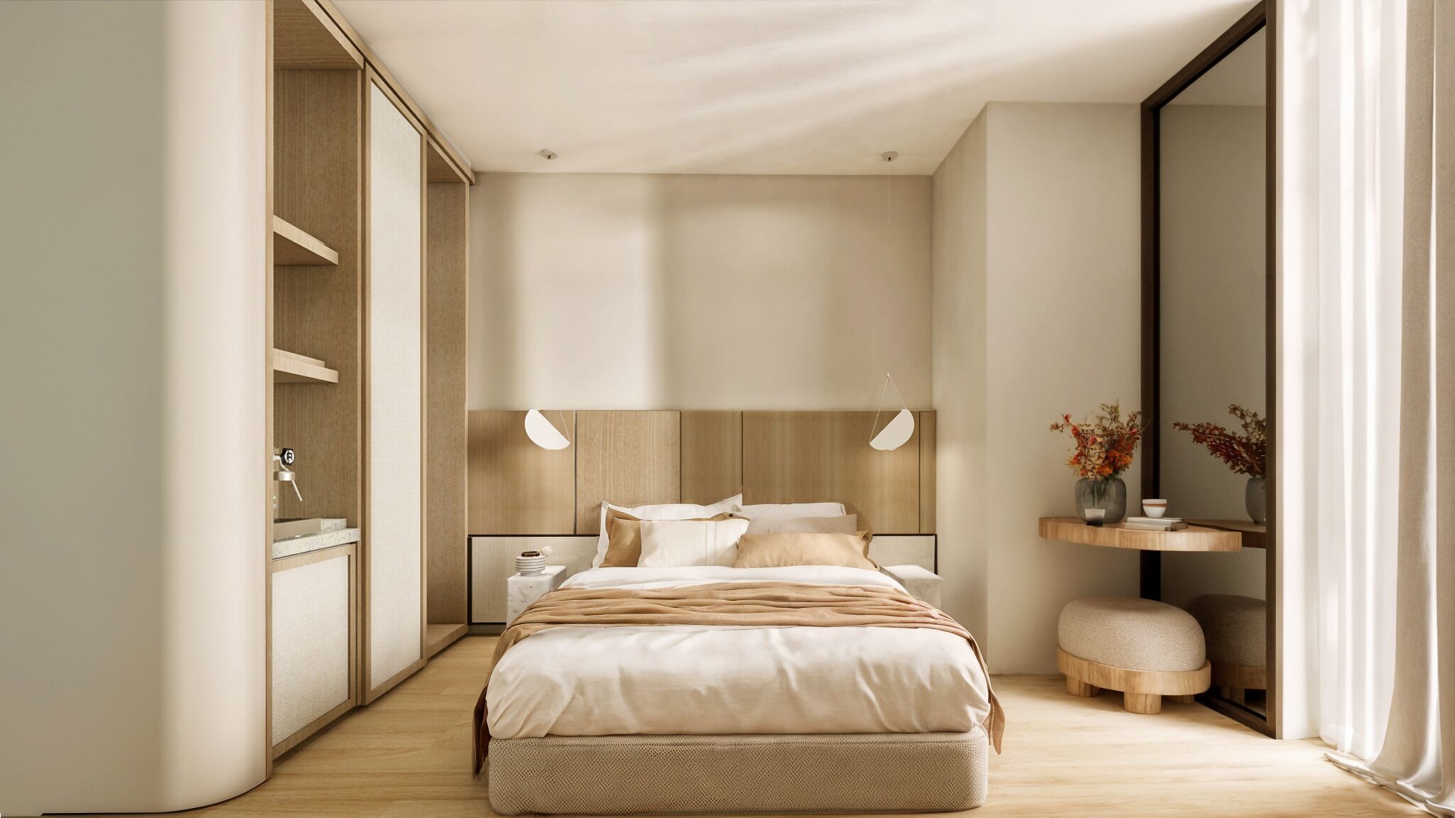 Quarto casal standard | Frigobar, cofres nos quartos, individualmente decorados, escrivaninha