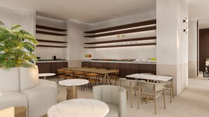 Café da manhã com buffet todos os dias (EUR 7 por pessoa) 