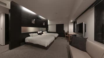 Quarto duplo luxo, para não fumantes, no canto (Charge from 3 years old) | Roupas de cama premium, edredons de pluma, cofres nos quartos