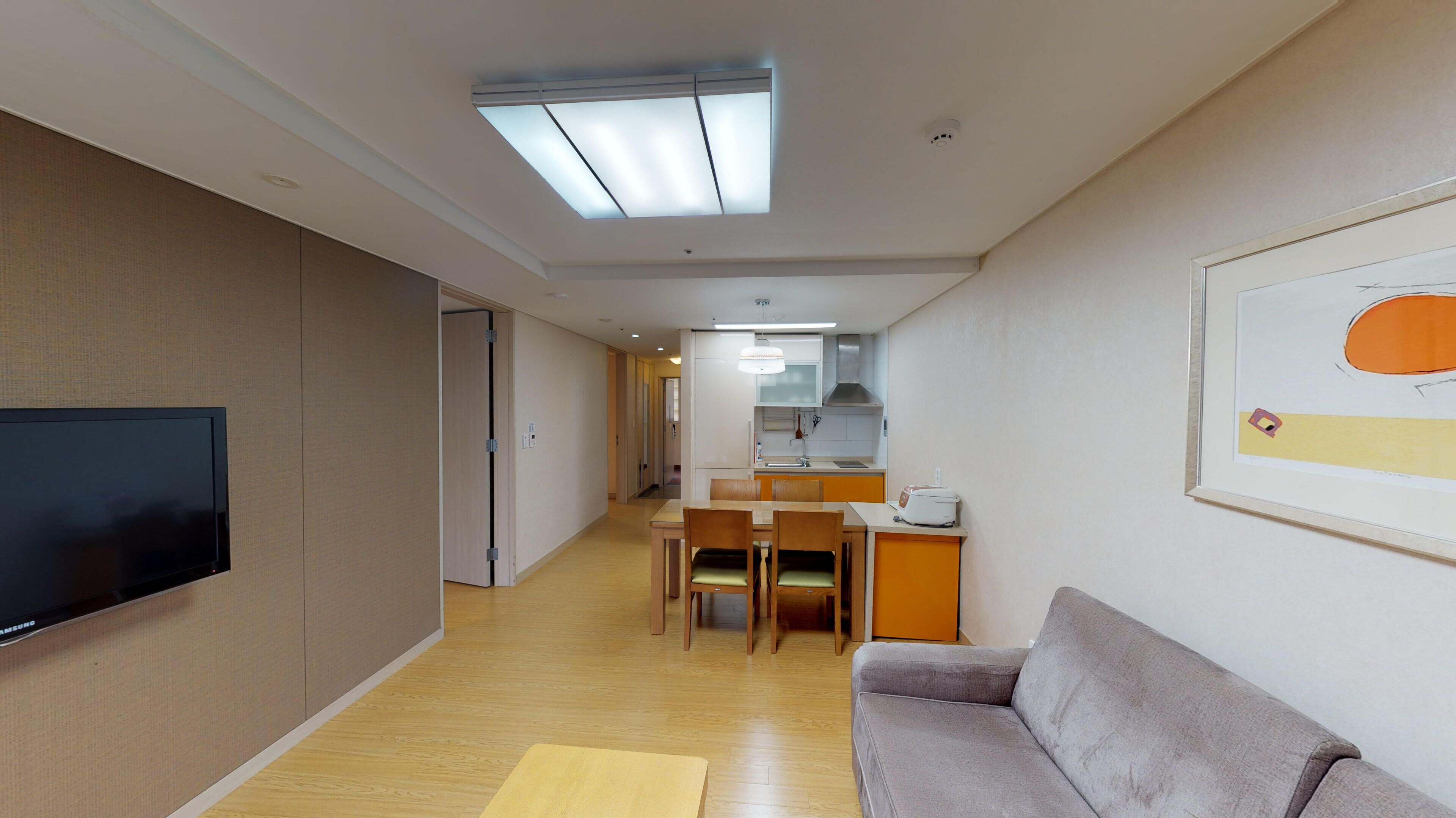 [Hill Condo] Hill Superior Ondol | Secretária, internet com fios grátis, roupa de cama fornecida 