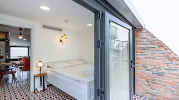 Penthouse | 1 quarto, cofre com capacidade para portátil