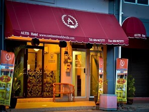 Entrada do alojamento