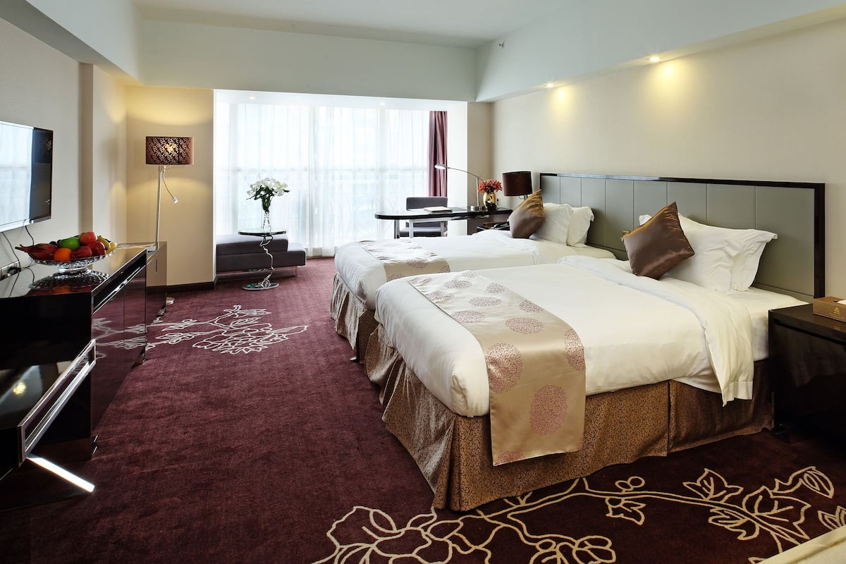 Quarto Twin Deluxe (Chinese-style) | 1 quarto, edredões de penas, cofre no quarto, secretária