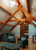 Familiekamer - 1 dubbel 160cm  | Cofre no quarto, secretária, quartos insonorizados, Wi-fi grátis 