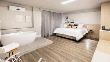 Quarto Duplo Deluxe | 1 quarto, minibar, cofre no quarto, secretária