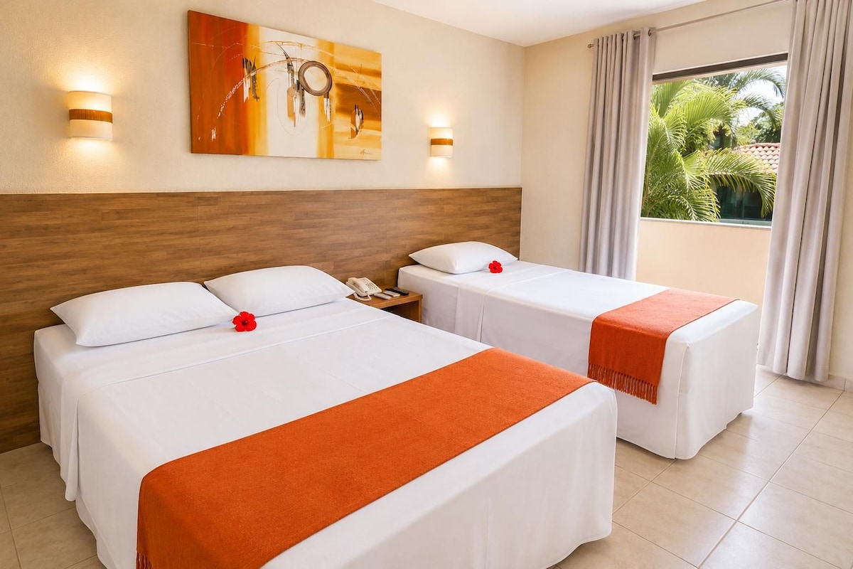 1 quarto, frigobar, cortinas blackout, Wi-Fi de cortesia