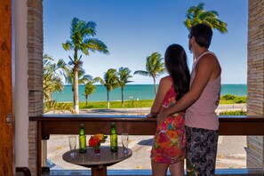 Quarto Luxo Casal vista mar ou piscina ou jardim ( mediante disponibilidade) | Vista para praia/oceano