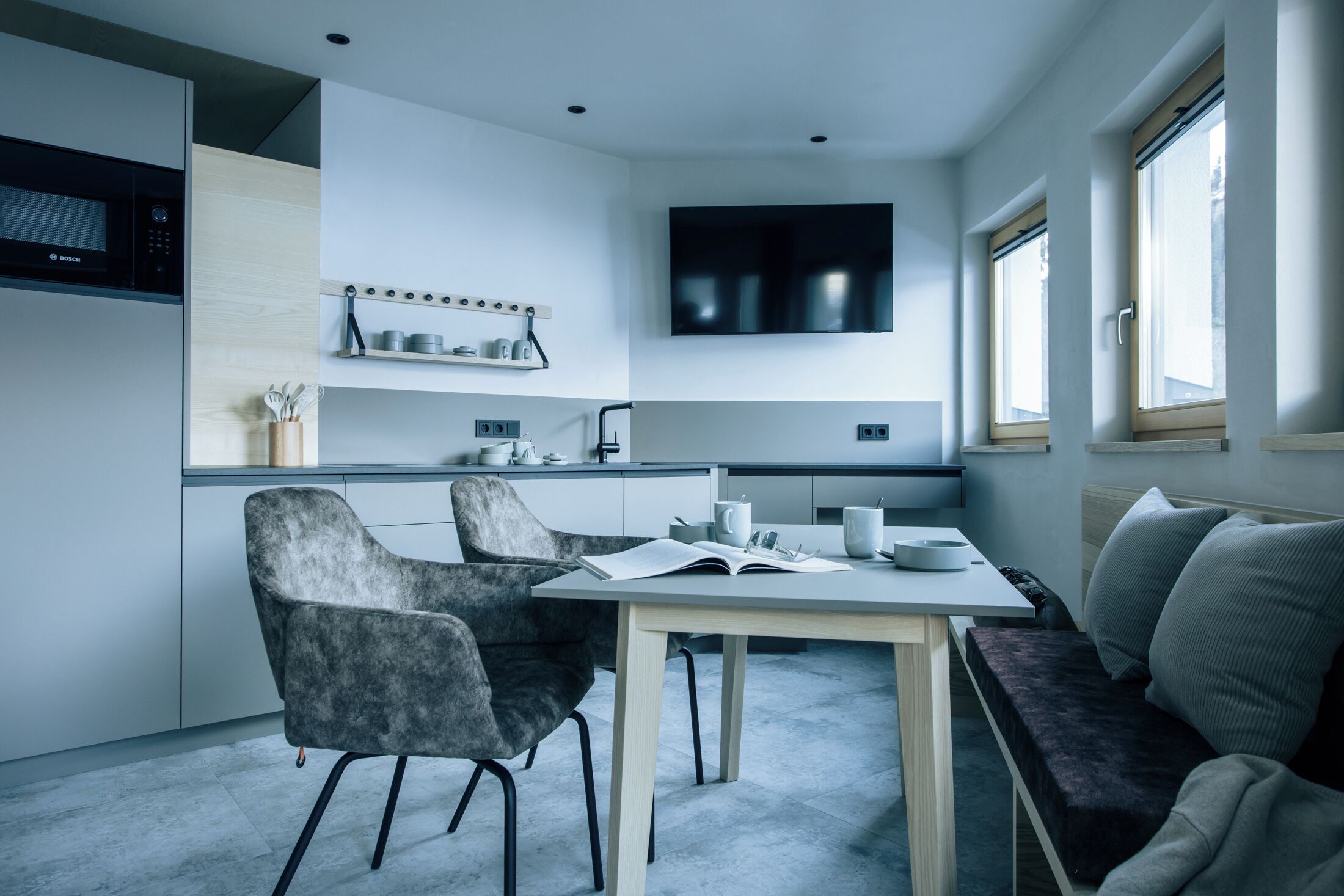 Apartamento, 2 quartos, vista para a montanha (Gipfelruhe XL) | Refeições no quarto