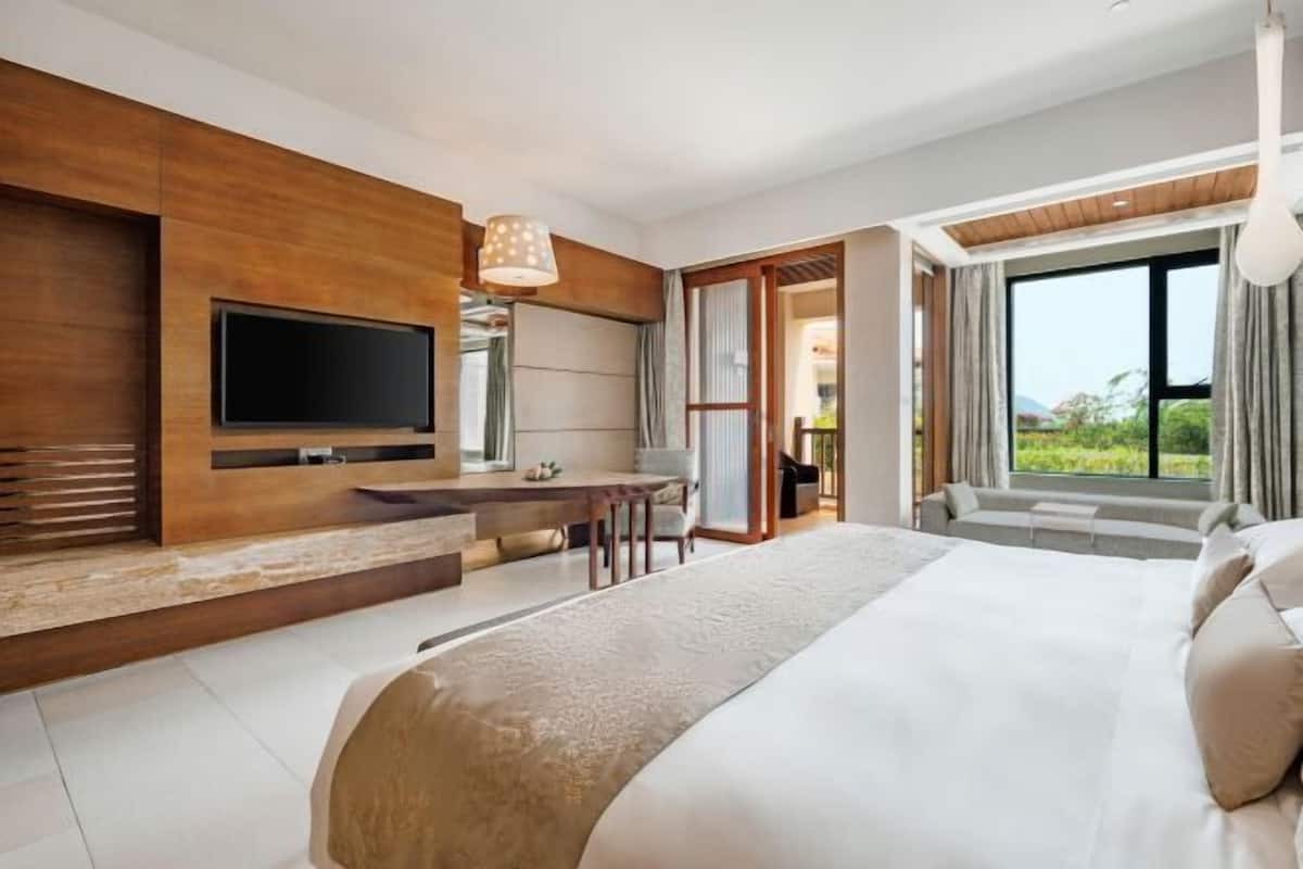 Minibar, cofre no quarto, despertadores, acesso para cadeira de rodas