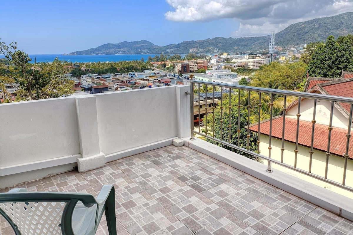 Apartamento Júnior, 2 quartos, vista para o oceano | Varanda