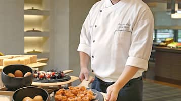 Pequeno-almoço tipo buffet diário mediante uma taxa