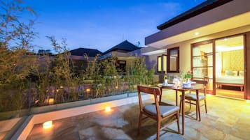 Villa, 2 quartos, piscina privativa | Terraço/pátio interior