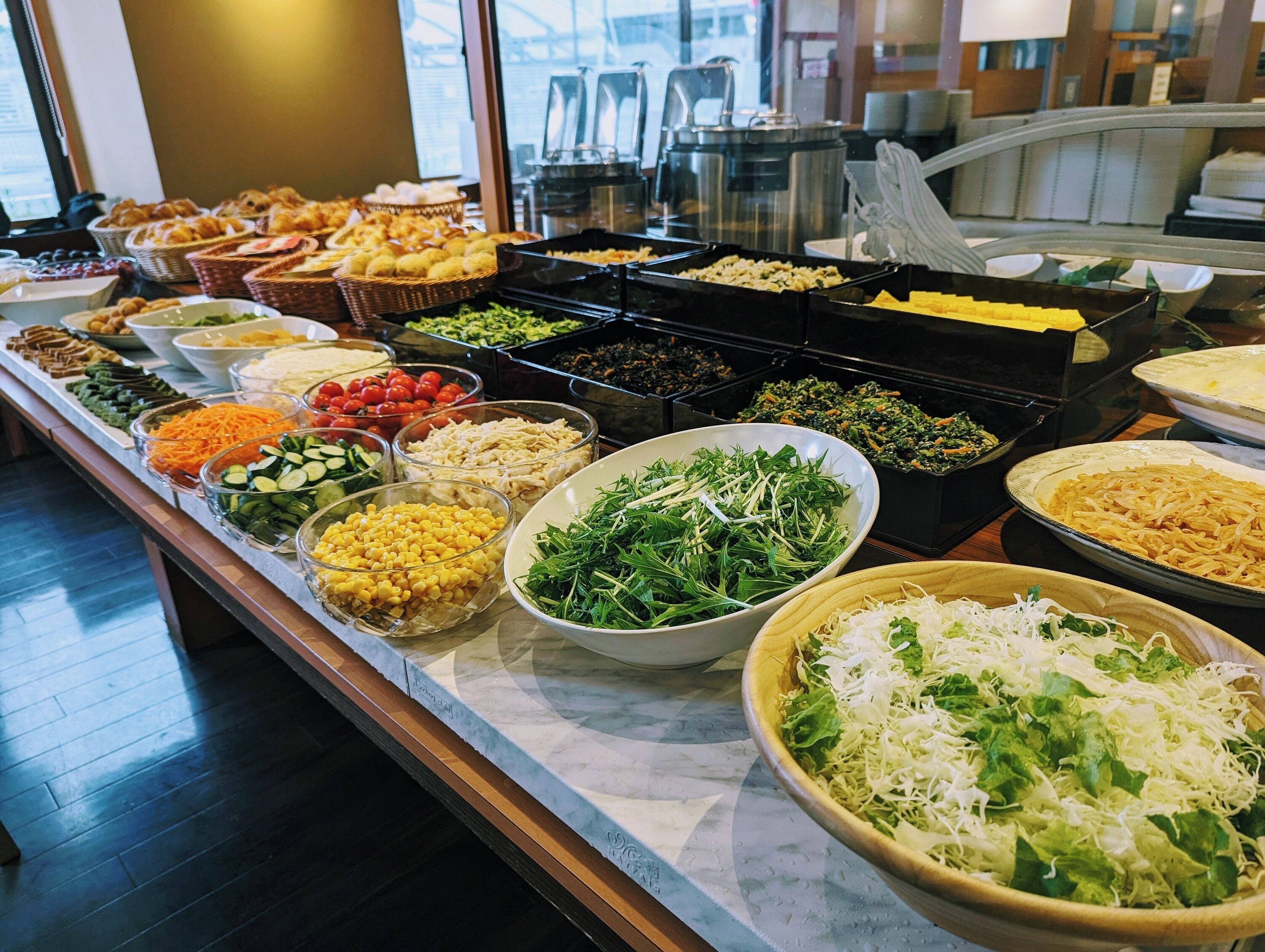 Pequeno-almoço tipo buffet diário (1980 JPY por pessoa) 