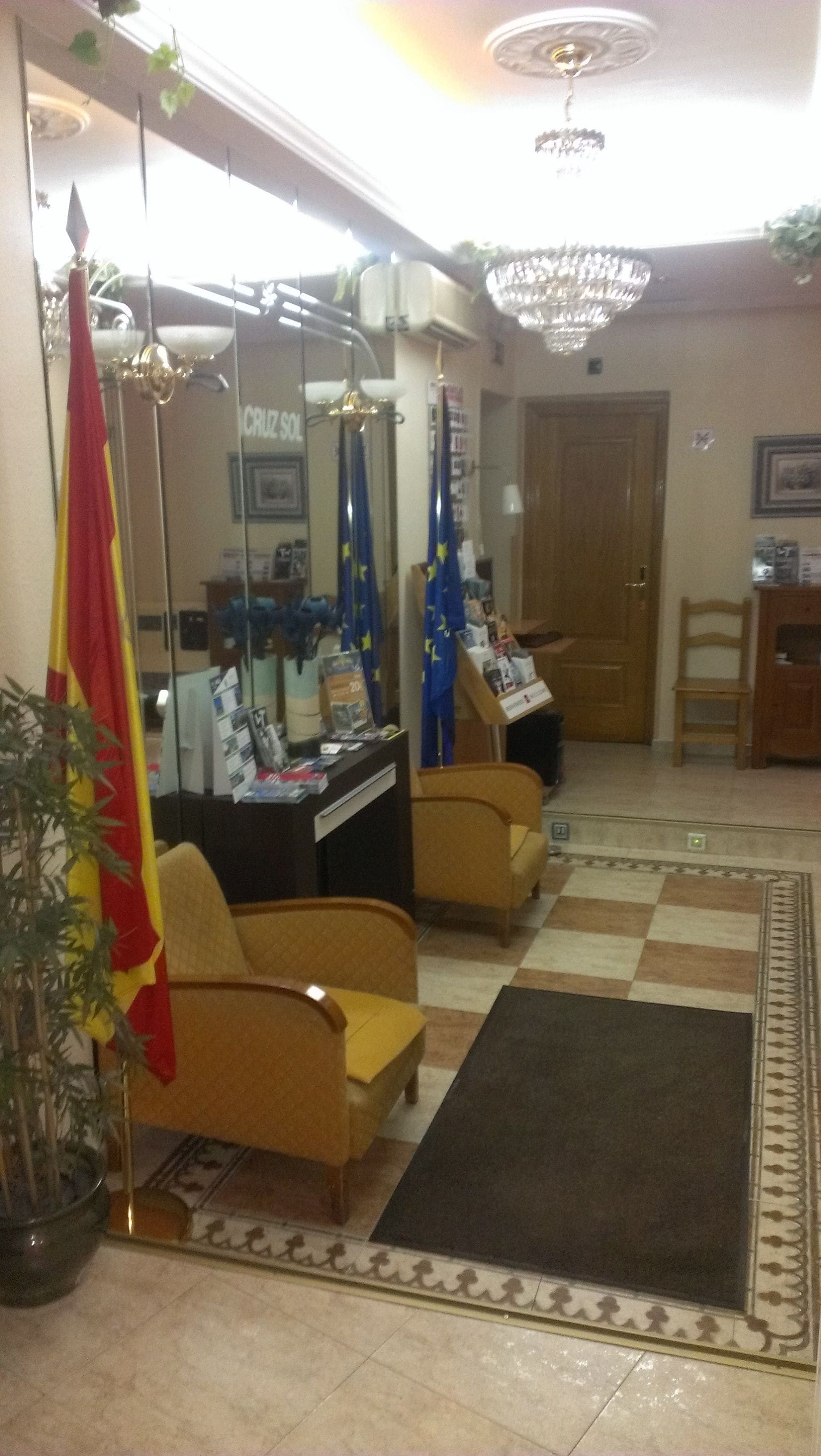 Área de estar no saguão