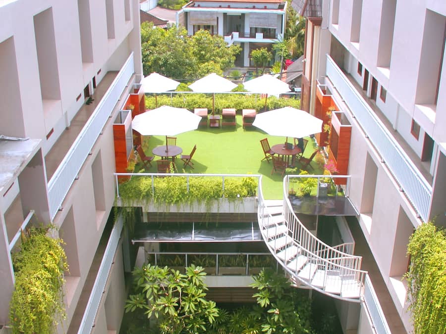 Terraço no piso superior