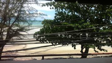 Na praia